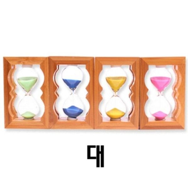 hplusmall 30분 대나무 모래시계 대(색상램덤)195x115x55mm - 핫트랙스