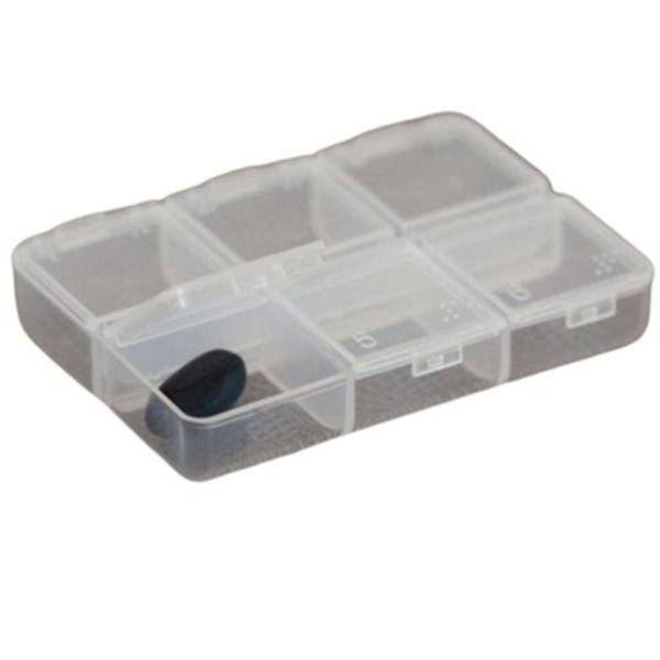 hplusmall 휴대용약통(6칸) 1개 약통 약보관통 약보관함 - 핫트랙스