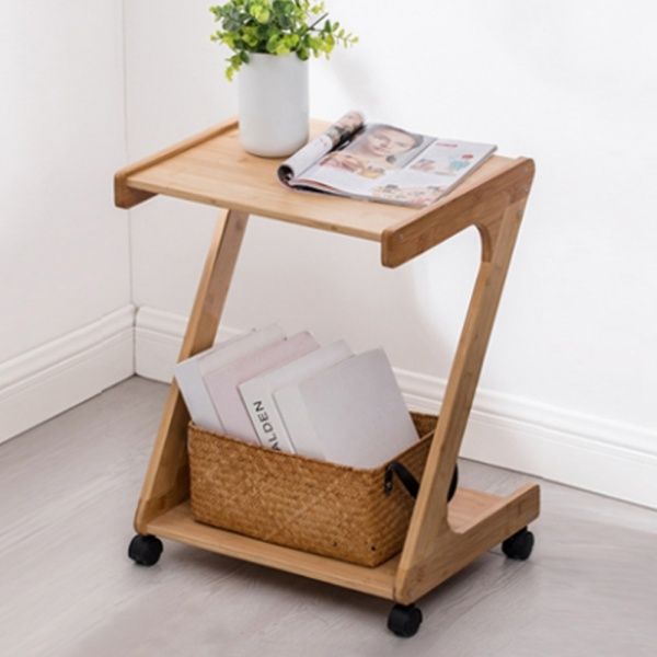 everyhome 이동식 뱀부 사이드 테이블 2color - 핫트랙스