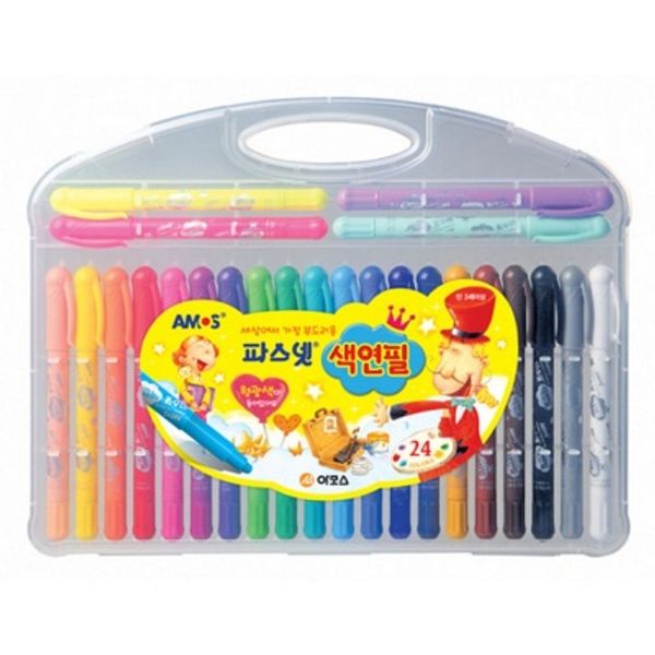 hplusmall 24색 파스넷 색연필(15000 아모스) - 핫트랙스