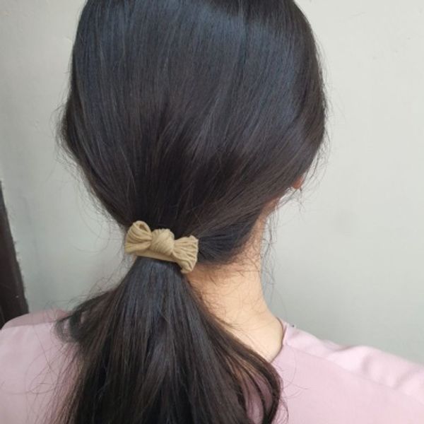 hplusmall 데일리 브라우니 리본머리끈 10P - 핫트랙스