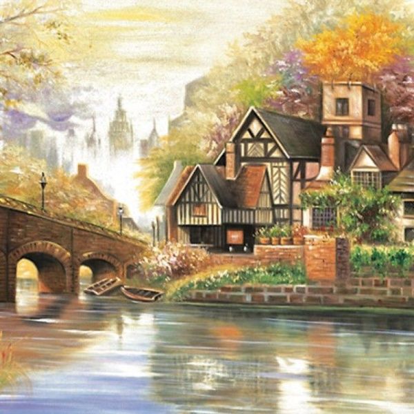 hplusmall 1000조각 직소퍼즐 - 한적한 교외 풍경 (PK1000-3128) - 핫트랙스