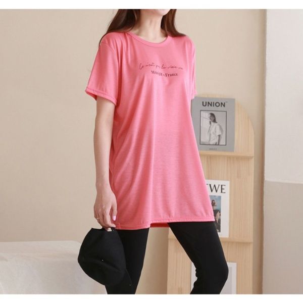 hplusmall 여성반팔티 3컬러 1P 루즈핏 롱 여름 데일리 티셔츠 - 핫트랙스