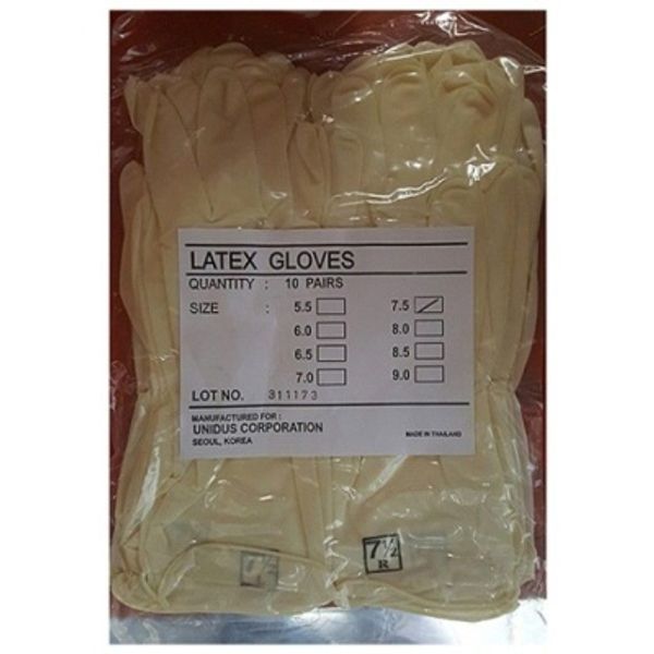 hplusmall 고무장갑(수술용 아이보리 10입) - 핫트랙스