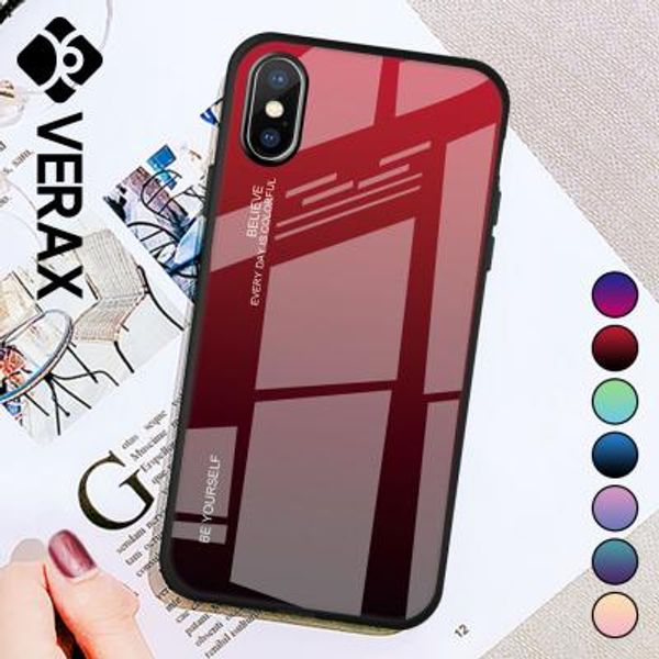 VERAX P259 아이폰SE2 그라데이션 강화유리 하드 케이스 - 핫트랙스