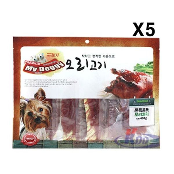 hplusmall 착한마이도기 400g / 오리 져키 X5개 강아지간식 육포 - 핫트랙스