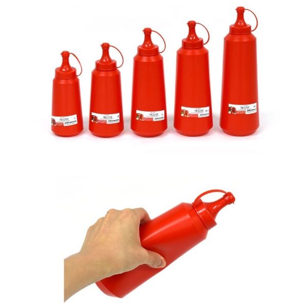 hplusmall PP재질 케찹병 초장병 양념 소스병 22.5cm 11호 레드[ - 핫트랙스