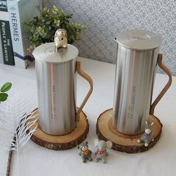 hplusmall 스테인레스 물병 워터저그 1.5L 냉장고 물통(WB1DB06) - 핫트랙스