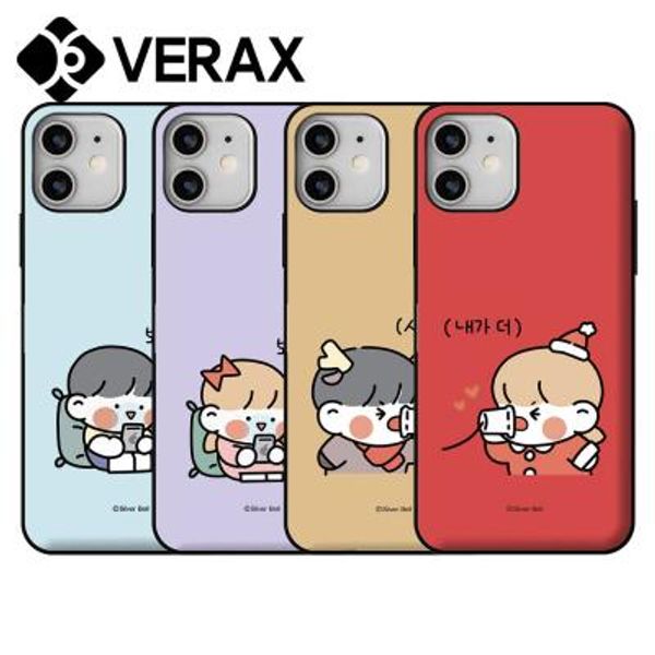 VERAX 갤럭시A12 카드 뽀시래기 도어 하드 케이스 KP031 - 핫트랙스