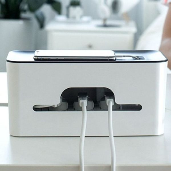 hplusmall Ugreen 케이블 정리함 화이트 중 전선 코드 정리함 - 핫트랙스