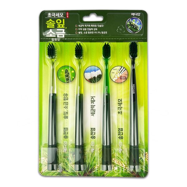 hplusmall 메디안 송천염 칫솔 4P - O(WB6CFC2) - 핫트랙스