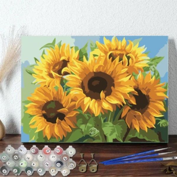 hplusmall DIY 명화 그리기 세트 40x50 해바라기 - 핫트랙스