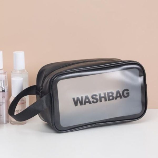hplusmall 여행용워시백 PVC불투명여행세면파우치 (블랙 중)[WBE - 핫트랙스