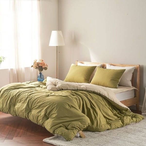 hplusmall 더크린 프라임60수 고밀도순면 이불베개세트 KK올리브 - 핫트랙스