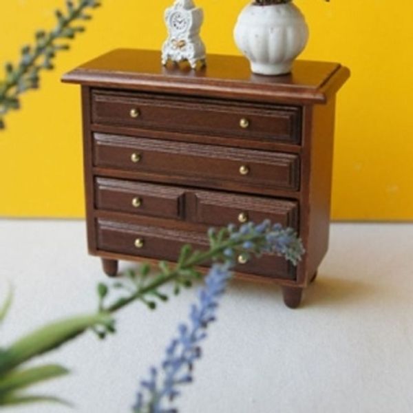 hplusmall 미니어처 서랍장 3P세트 엔틱 소품 장난감 홈데코 - 핫트랙스