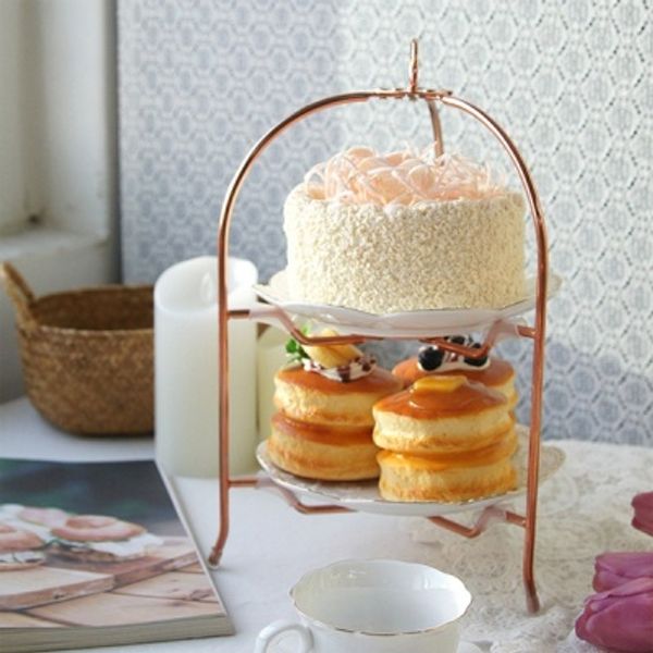 iswas [HEIM] 엘리제 2단 접시홀더 (로즈골드) - 핫트랙스