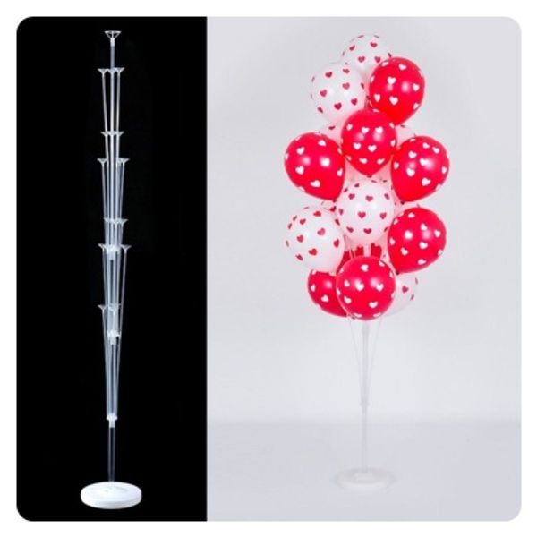 hplusmall PW 풍선꽂이장식세트160cm(19개스틱)빅하트인쇄20입 - 핫트랙스