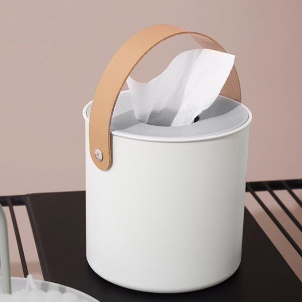 everyhome 인테리어 가죽손잡이 휴지케이스 2type - 핫트랙스