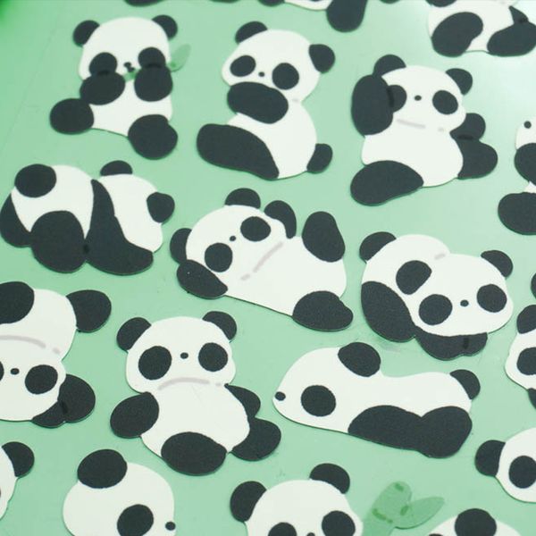 MONGMONG SPACE [몽스쮸] 뒹굴뒹굴 팬더 씰스티커 - 핫트랙스