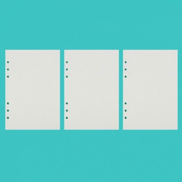 hplusmall 6공 무지 다이어리속지 다이어리 꾸미기 135매(A5)[W7 - 핫트랙스