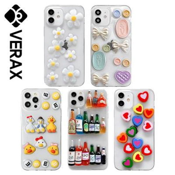 VERAX 아이폰SE 3세대 2022 투명 3D 젤리 케이스 P625 - 핫트랙스