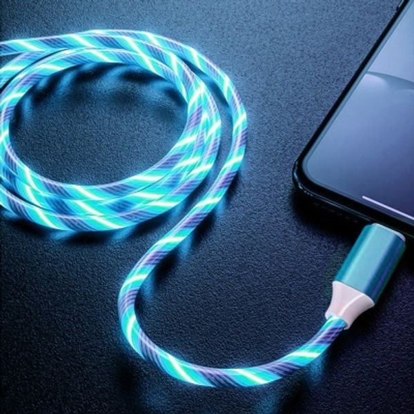 shoppingplan LED 발광 C타입 고속 충전케이블 2M 휴대폰충전선 - 핫트랙스