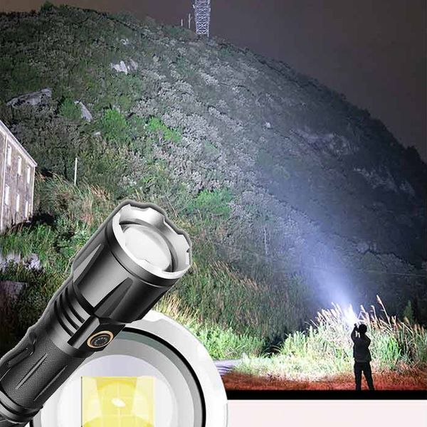 hplusmall 고휘도 줌 LED 손전등 충전식 후래쉬 랜턴(WDFD730) - 핫트랙스