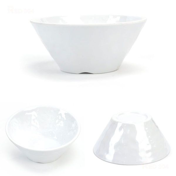 hplusmall 멜라민 밥공기 밥그릇 국그릇 12.6x5.6cm 3호 화이트 - 핫트랙스