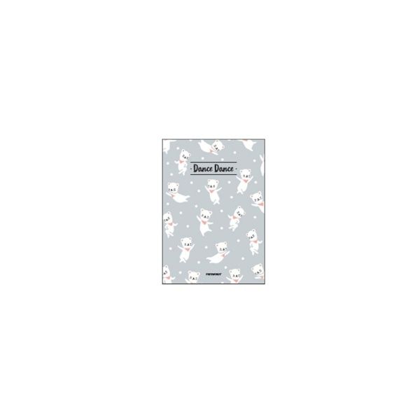 hplusmall 포니브라운 양장노트S 부하곰 DANCE 113x160mm 48매 - 핫트랙스