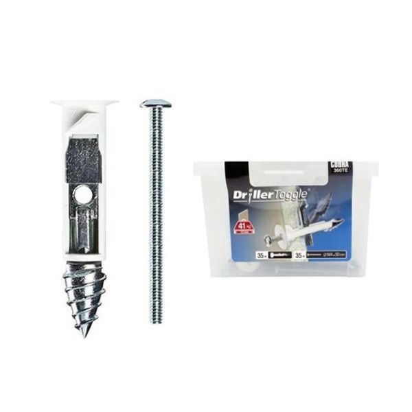 hplusmall 코브라앙카 석고앙카 드릴러토글 360TE M4x50mm 35개 - 핫트랙스