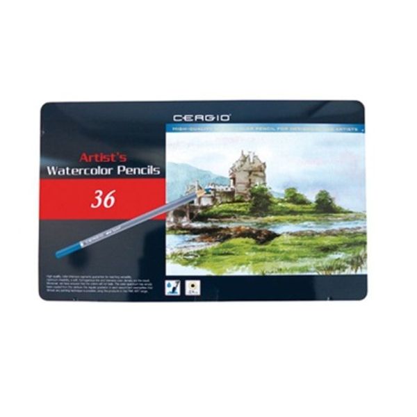 hplusmall 세르지오 수채색연필 36색세트 - 핫트랙스
