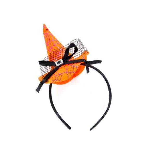 hplusmall PW 할로윈고깔마녀모자머리띠(오렌지) 파티용품[W99F5 - 핫트랙스