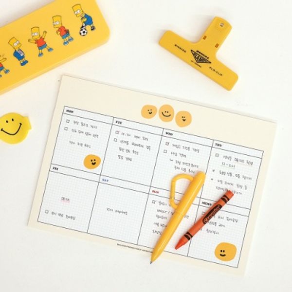 BALLOON FRIENDS BFMA 노트패드 B5 위클리 - 범피스마일 - 핫트랙스