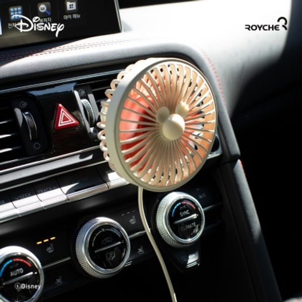 ROYCHE [로이체] 디즈니 미키마우스 USB 차량용 팬 - 핫트랙스