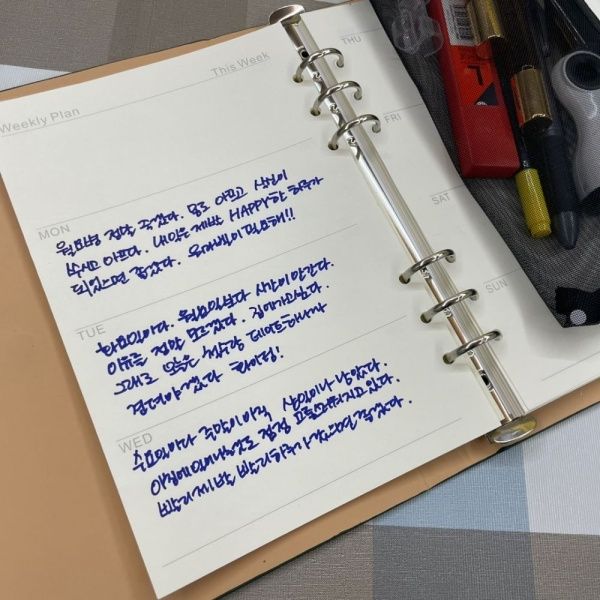 hplusmall P1 6공 A5 다이어리 위클리 속지[WC575F5] - 핫트랙스