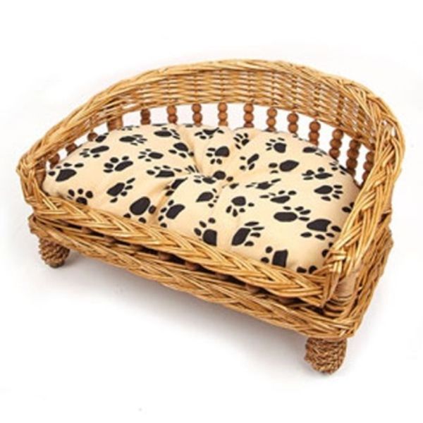 hplusmall 캣 강아지 고양이 라탄하우스 L 쿠션 수공예 등나무 - 핫트랙스