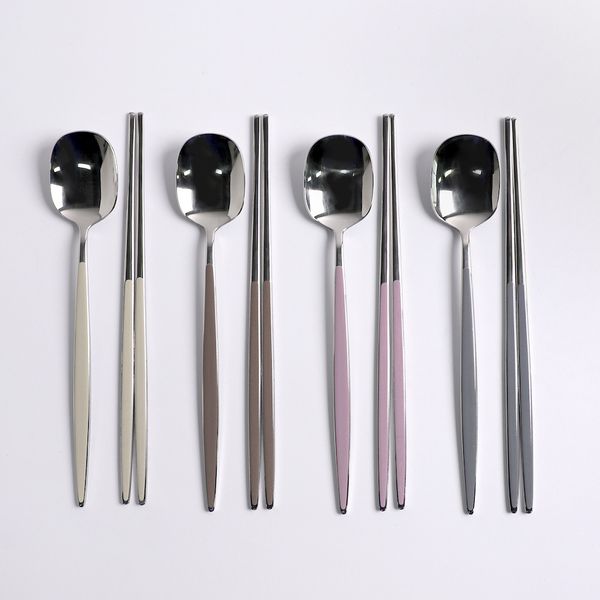 kitchen malling 라일리 파밀리아 국산 한식 수저세트 4인 4color 택1 - 핫트랙스