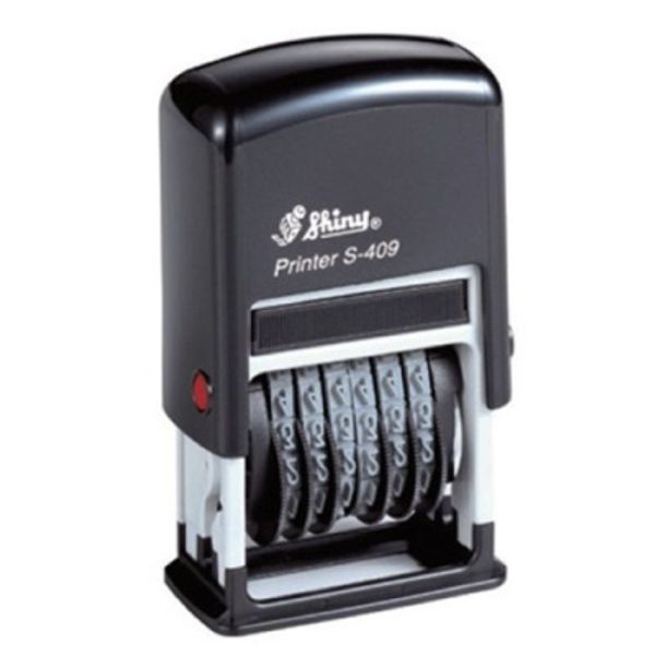 hplusmall 샤니 넘버링 S-409 기성품 인주 샤이니 자동 스탬프 - 핫트랙스