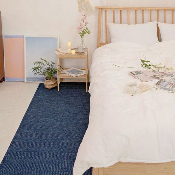 hplusmall 프렌치 러그 헤링본 네이비 150x200[WC68740] - 핫트랙스