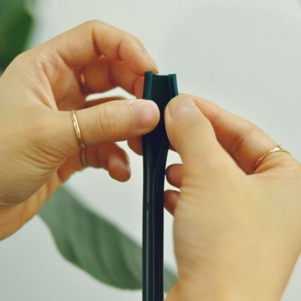 hplusmall 세척사용 그린 실리콘스트로우 일반 빨대 22cm - 핫트랙스