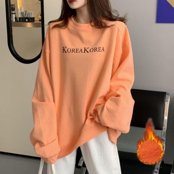 hplusmall 긴팔 커플티 나들이 맨투맨티 빅사이즈 맨투맨 소풍[W - 핫트랙스