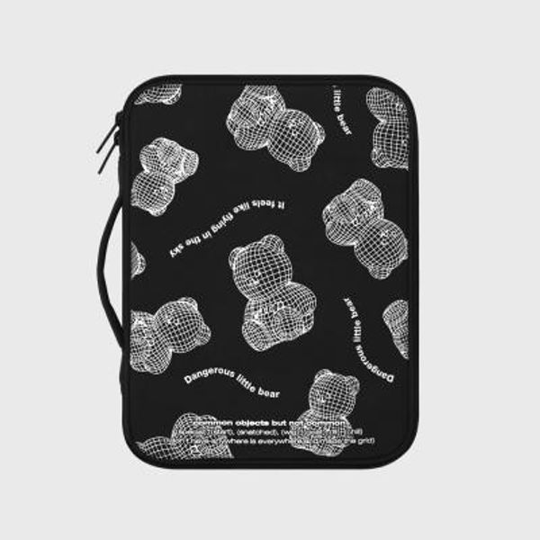 EARPEARP COVY GRID PATTERN-BLACK(11인치 북파우치) - 핫트랙스