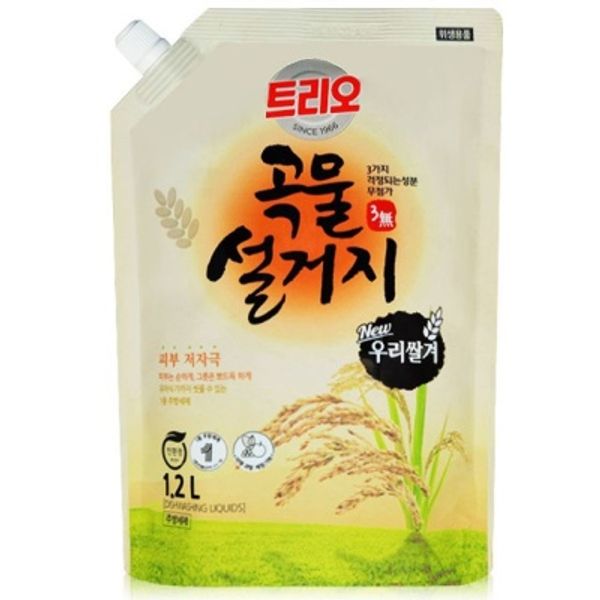 hplusmall 트리오 곡물설거지 1200ml 쌀겨 - 핫트랙스