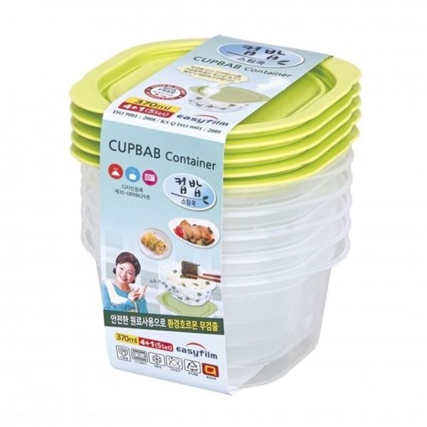 hplusmall 쿨라라 컵밥 소 370ml 냉동밥 소분용기 5P 밀폐용기[W - 핫트랙스