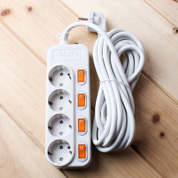 shoppingplan 4.5M/스위치/멀티탭/4구안전멀티탭/콘센트 - 핫트랙스