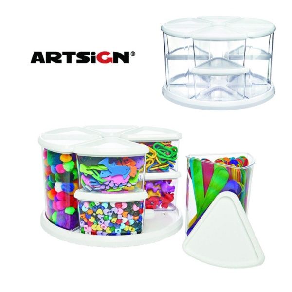 hplusmall 미용소품 화장품 문구 액세사리 9칸 회전수납함 - 핫트랙스