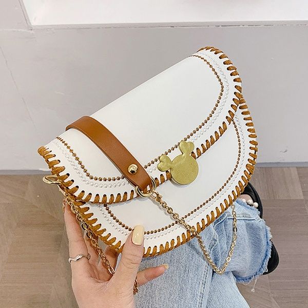 shoppingplan DIY 손바느질 가죽가방 키트(반달백) (화이트) - 핫트랙스