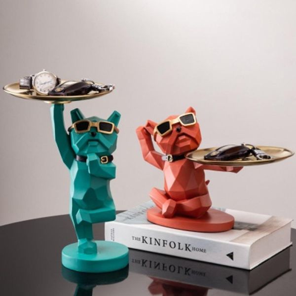 ZIPDREE 빈티지 감성 불독 다용도 인테리어 수납 트레이 3type - 핫트랙스