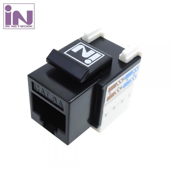 GOLFIA RJ45 모듈 CAT.6A UTP PLATE 키스톤잭 블랙 - 핫트랙스