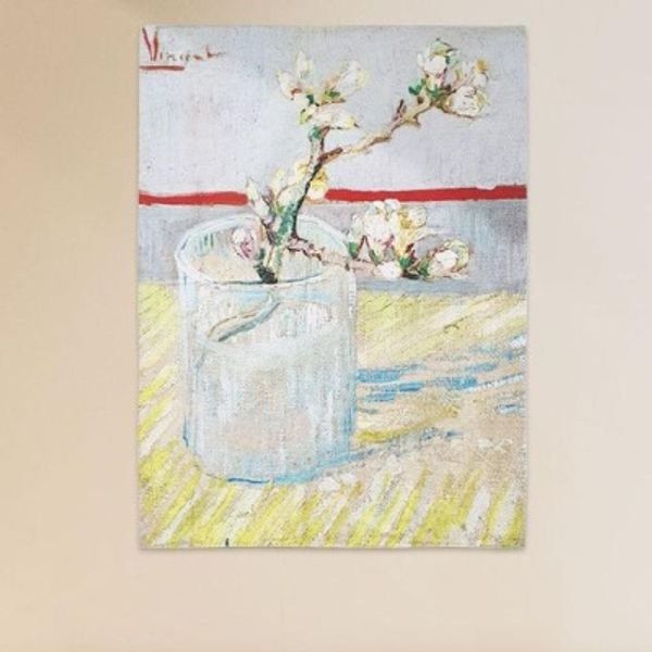 hplusmall 반고흐 아몬드꽃 천 패브릭 포스터 S 거실 방 명화 - 핫트랙스